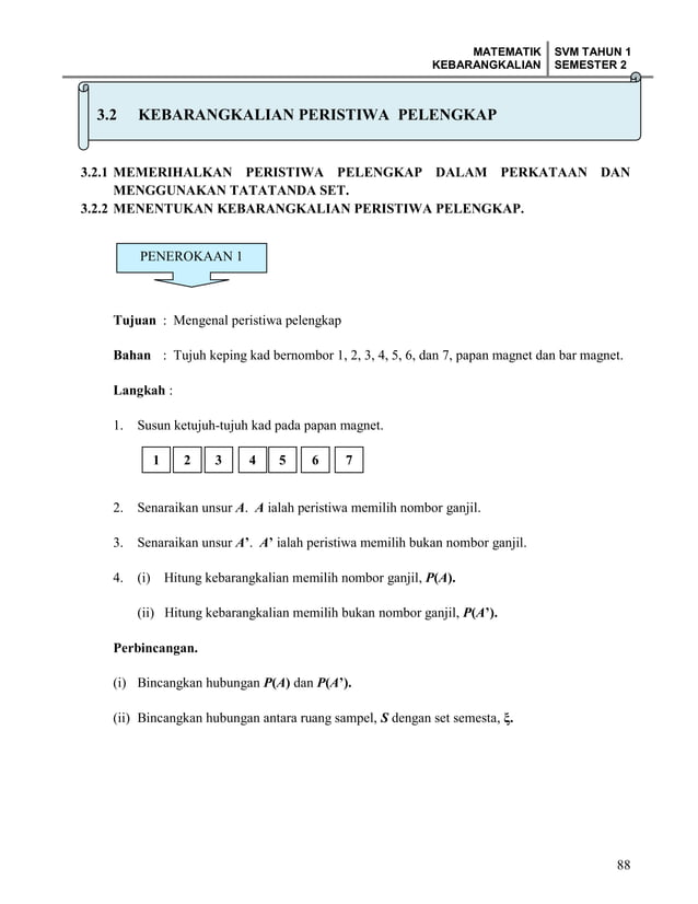 Modul 3 : Kebarangkalian | PDF