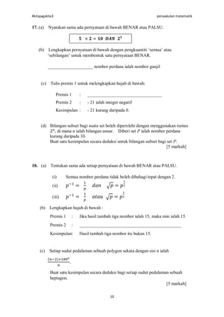 Modul3 #kitajagakita penaakulan matematik | PDF