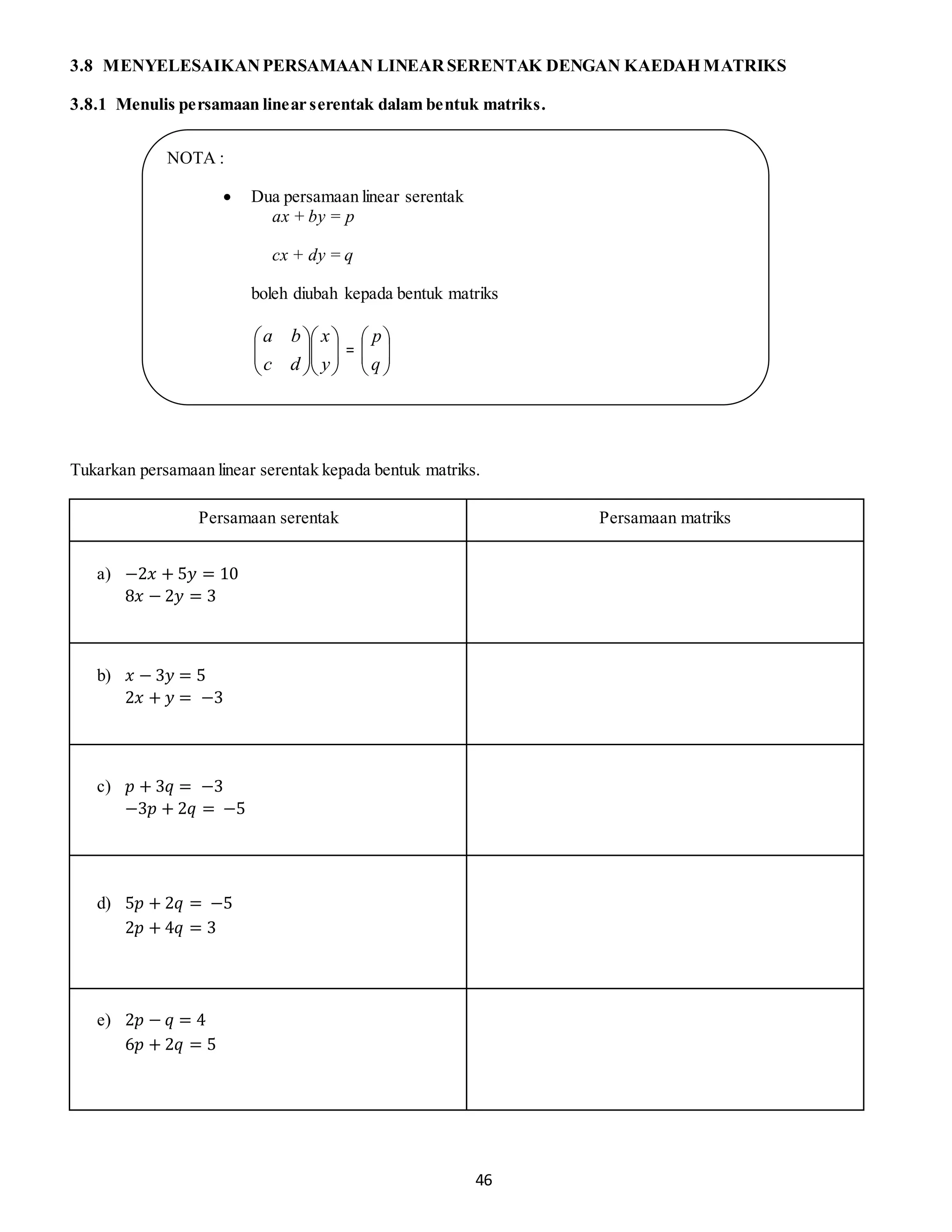 Modul 3 matriks | DOCX