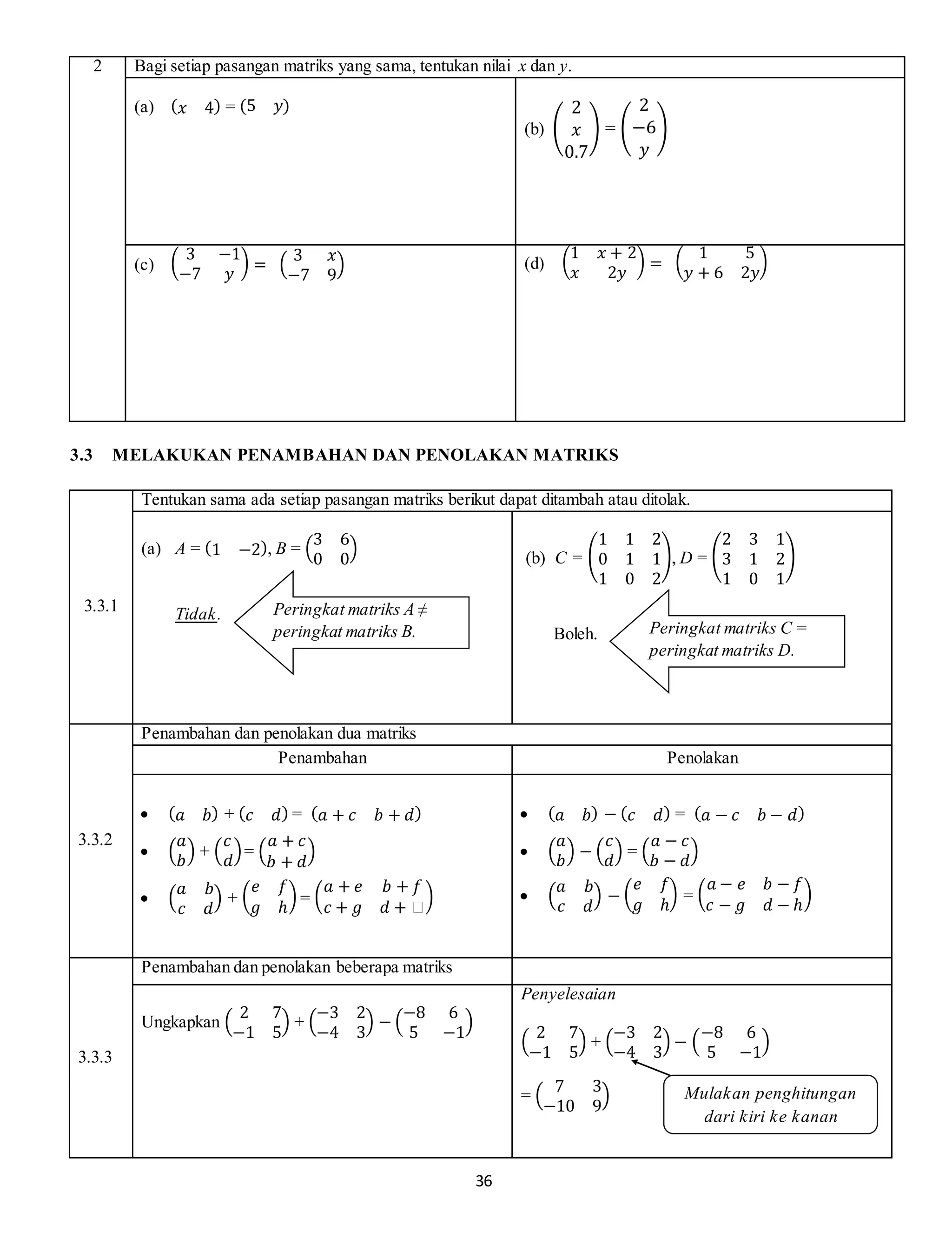 Modul 3 matriks | DOCX