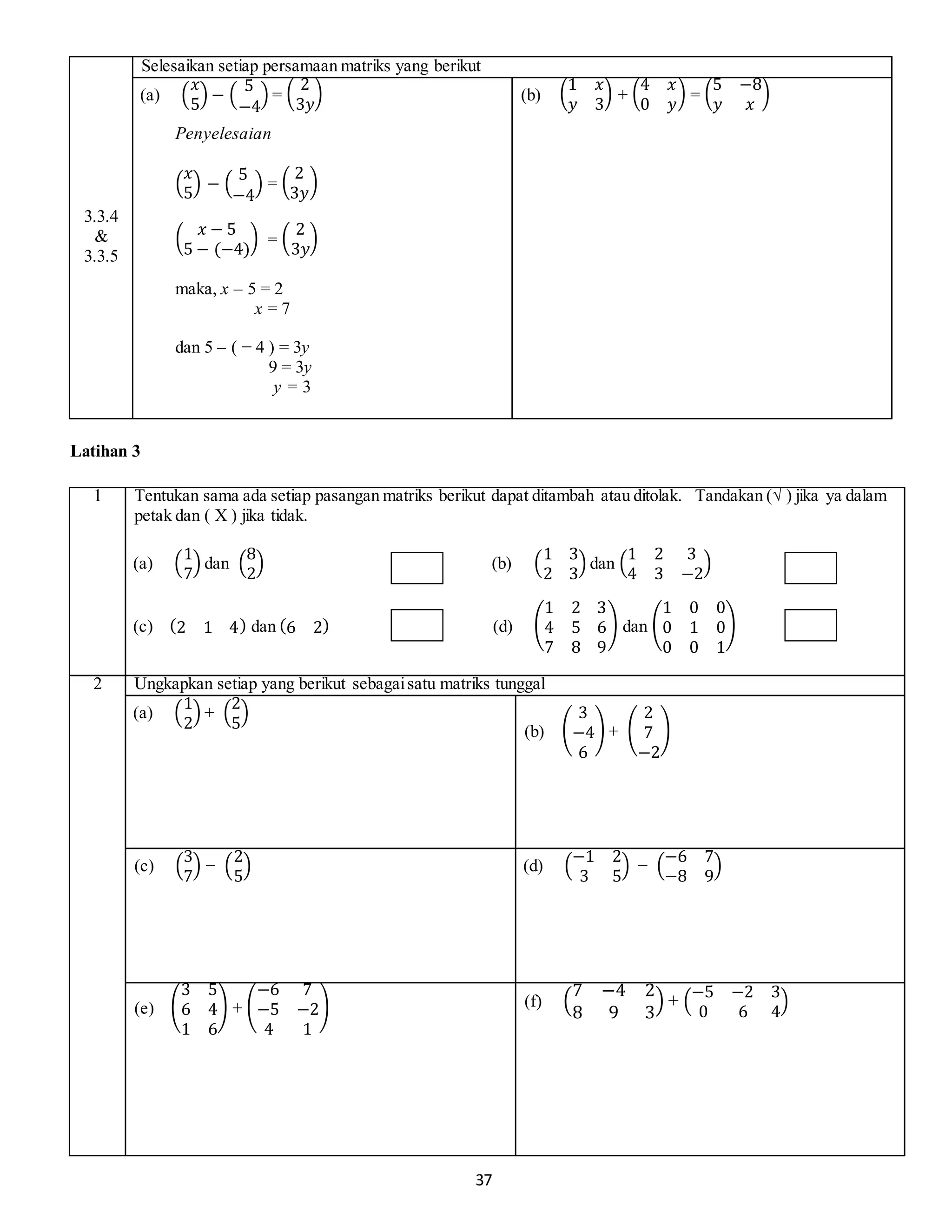 Modul 3 matriks | DOCX