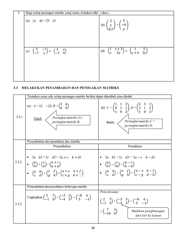 Modul 3 matriks | DOCX