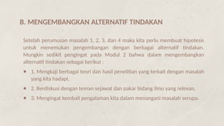 Modul 3 Peneltian tindakan kelas tentang PTK | PPTX
