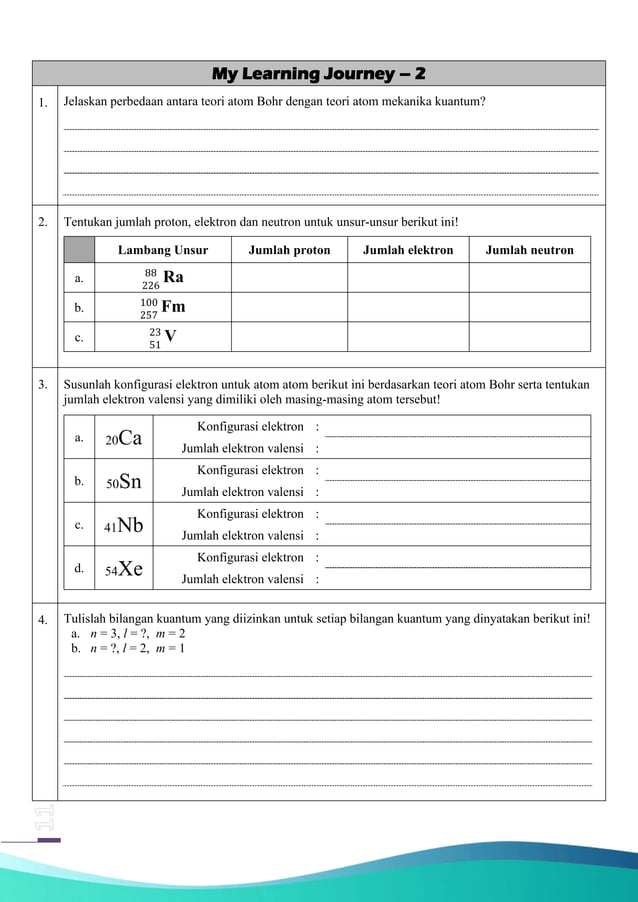 Modul Kimia Struktur Atom Kelas X SMA IPA | PDF