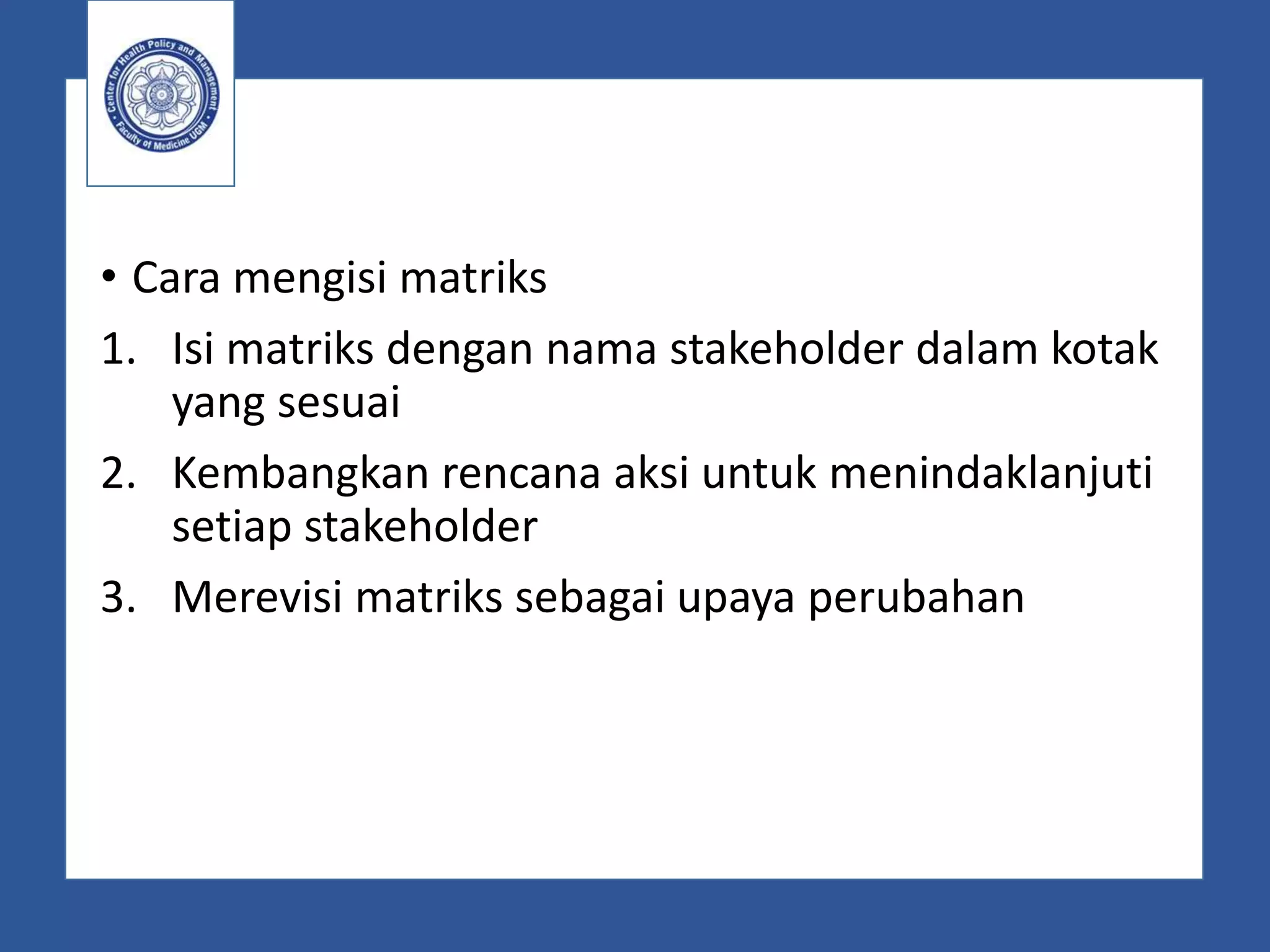 Modul 3 sub modul 2. Teknik Stakeholders Mapping | PDF