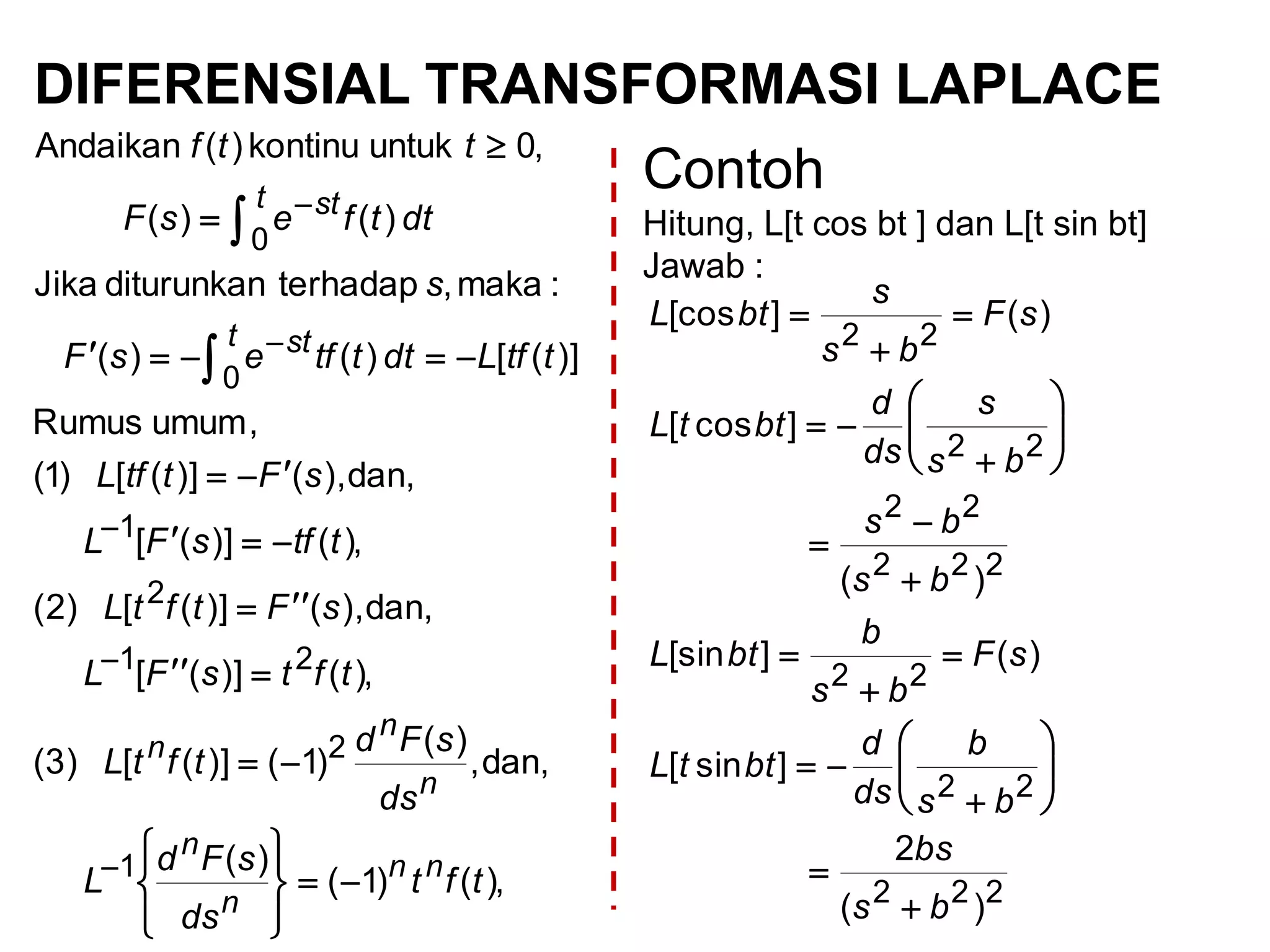 Modul 3 transformasi laplace | PPTX