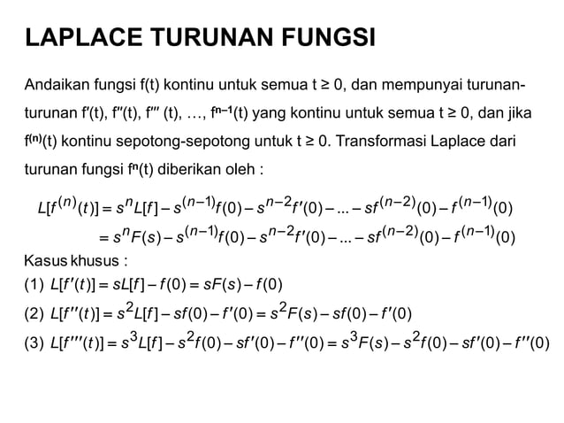 Modul 3 transformasi laplace | PPTX