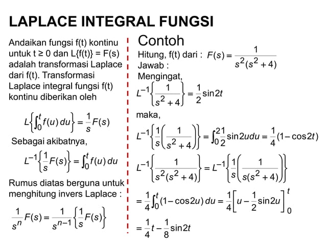 Modul 3 transformasi laplace | PPTX