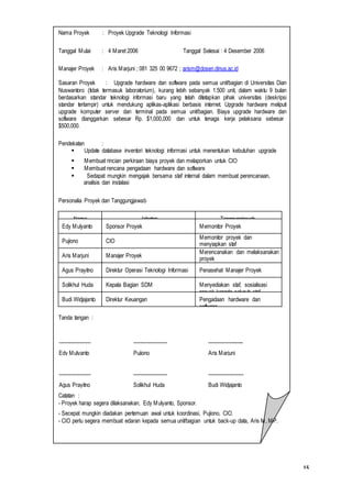 MANAJEMEN LINGKUP (SCOPE) PROYEK | PDF