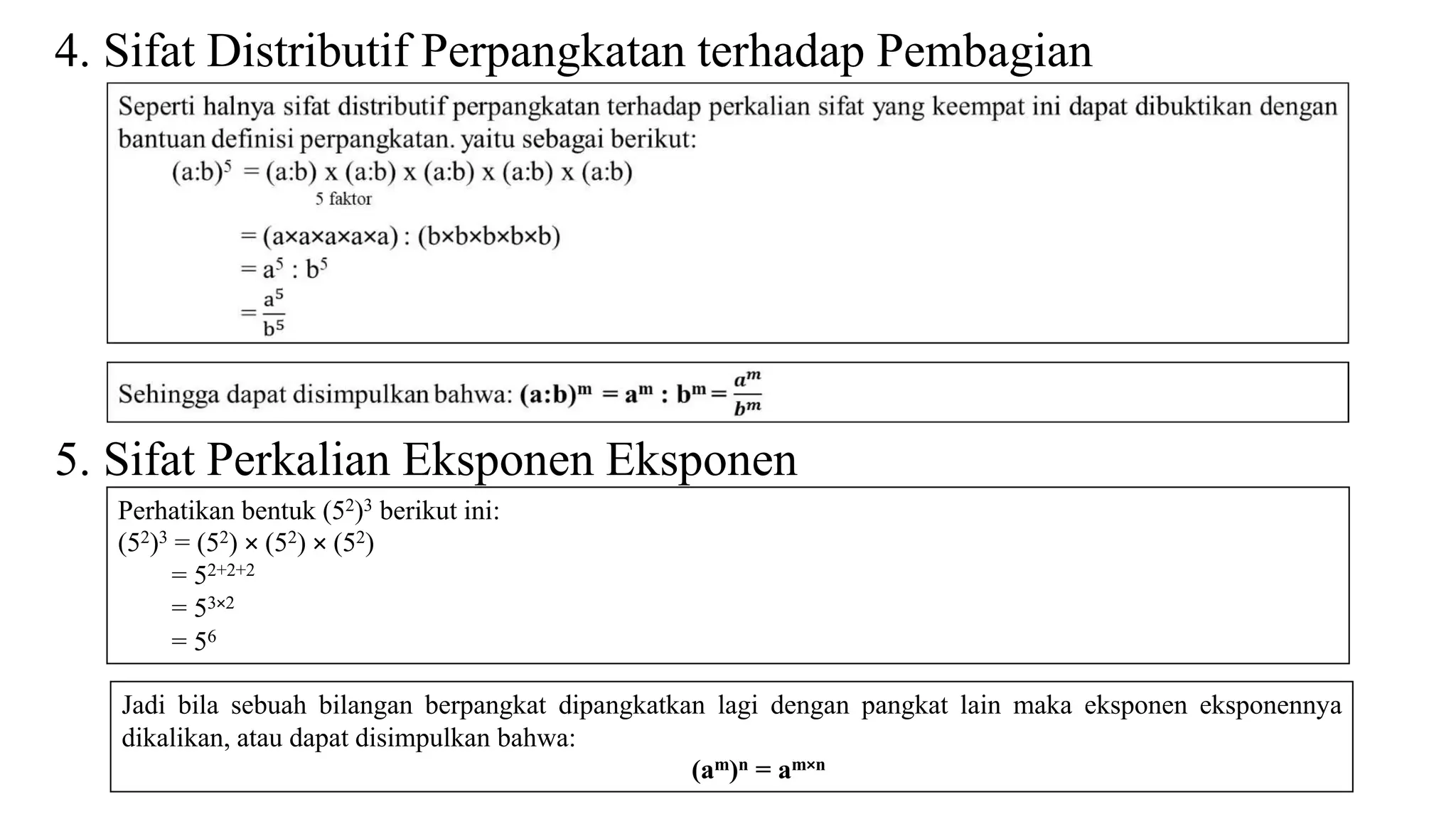 PERPANGKATAN/PENARIKAN AKAR PADA BILANGAN BULAT DAN SISTEM BILANGAN ...