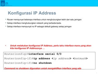 Modul 4 konfigurasi router | PPT