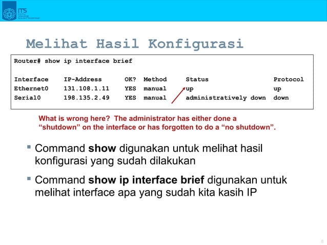 Modul 4 konfigurasi router | PPT
