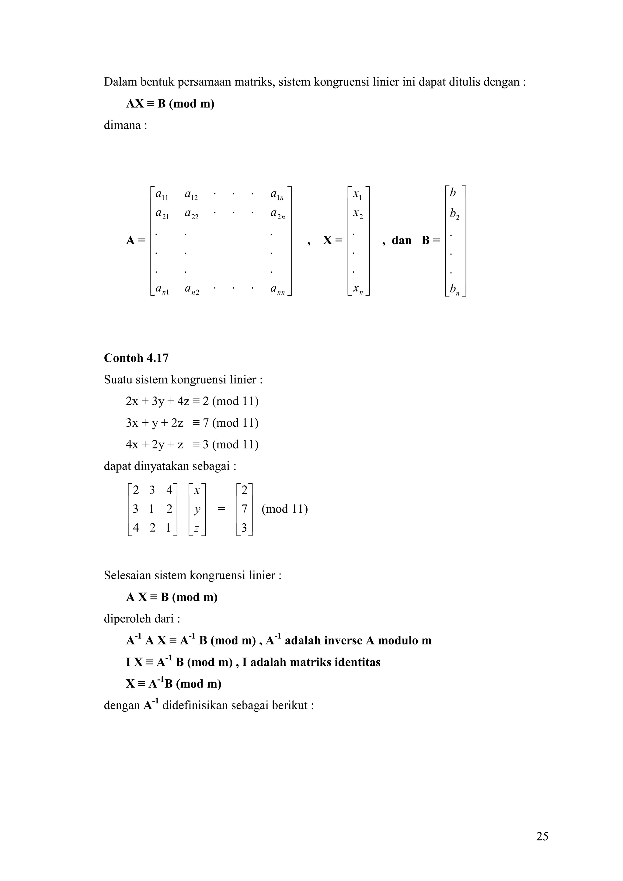 Modul 4 kongruensi linier | PDF