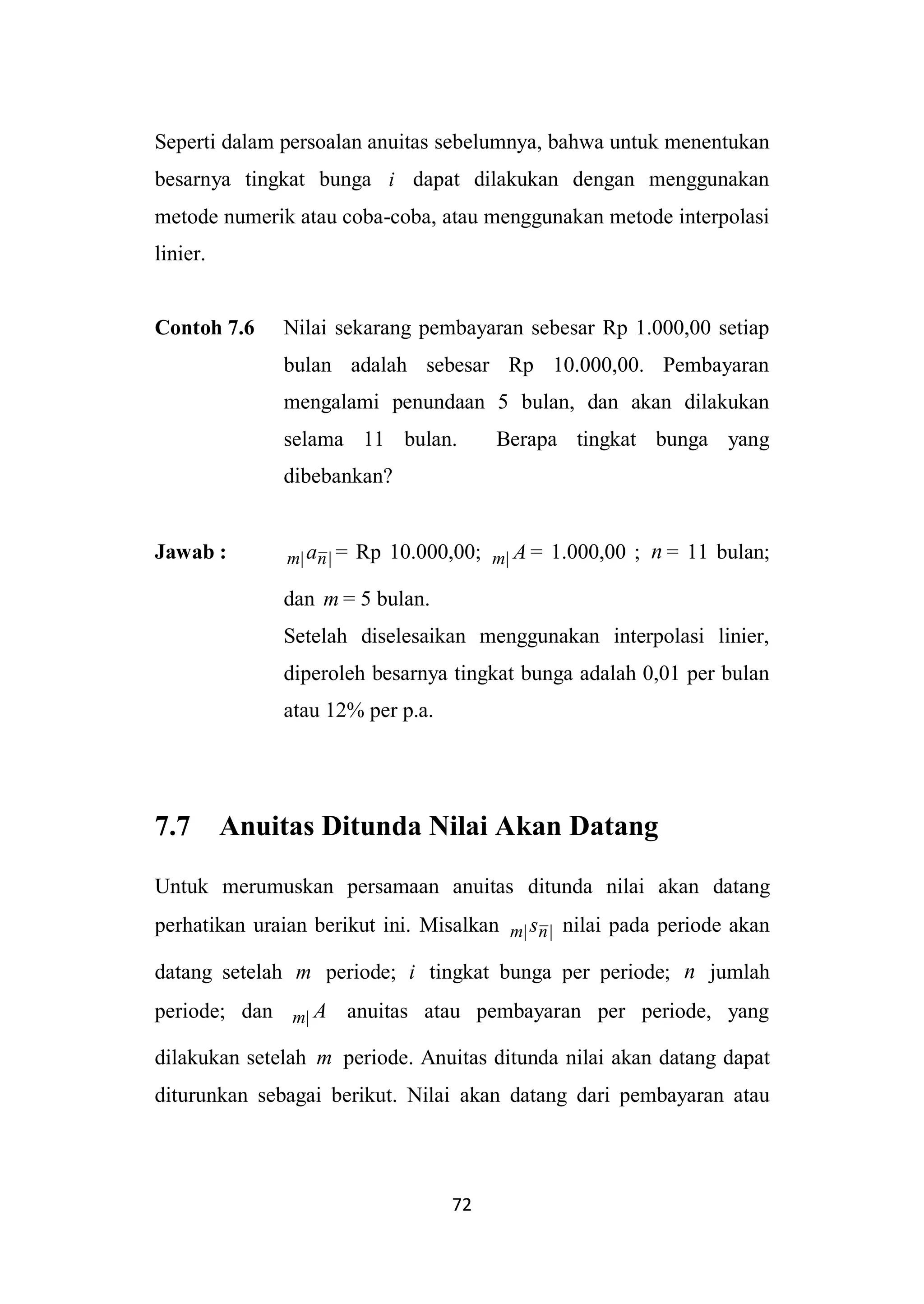 Anuitas di Muka dan Ditunda (Matematika Keuangan) | PDF