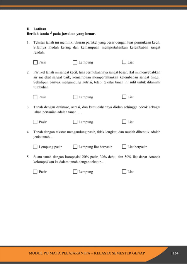 Modul 4 pembelajaran 2-tanah dan keberlangsungan kehidupan | PDF