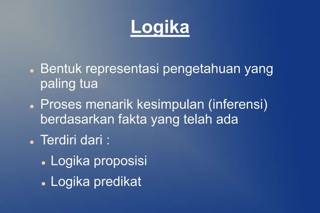 Modul 4 representasi pengetahuan | PPT
