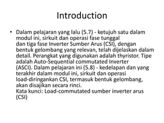 Load Commutated Current Source Inverter | PPT