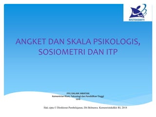 Modul 4 angket dan skala psikologis | PPTX