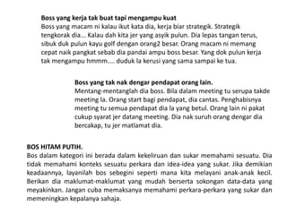 Modul 4 jenis boss | PPT