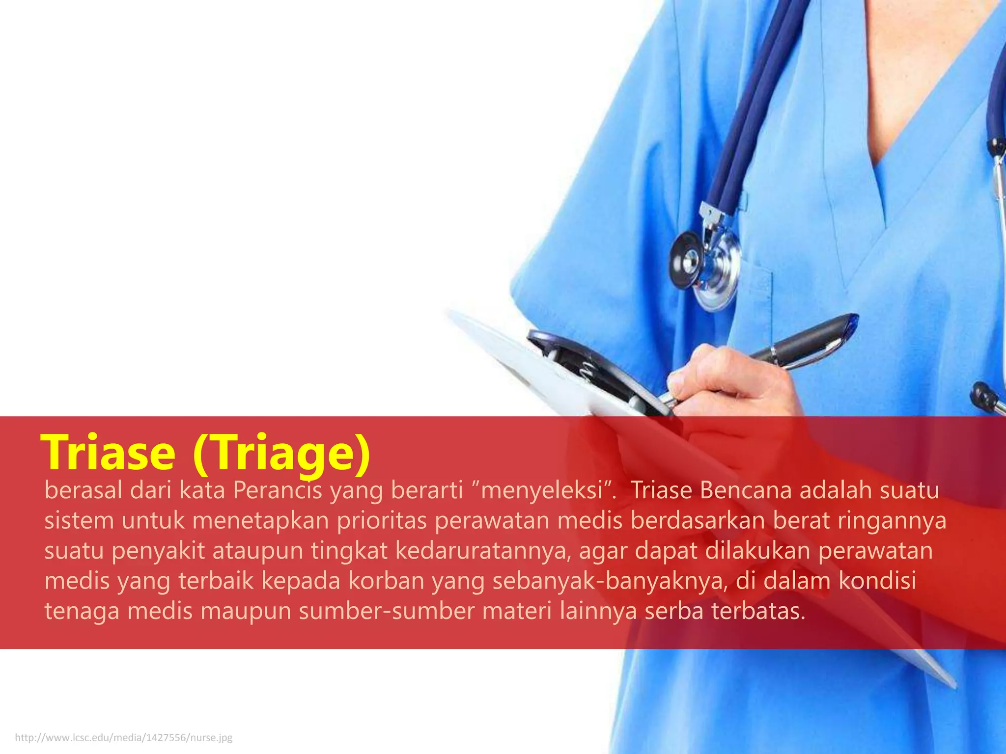 Modul 4 kb 1 3 t bencana (triase treatment-transportation) | PPTX