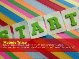 Modul 4 kb 1 3 t bencana (triase treatment-transportation) | PPTX