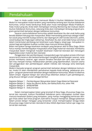 Modul 4 Kb 1 Pemberdayaan Masyarakat Dalam Siaga Maternal Dan Neonatal