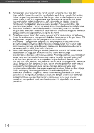 Modul 4 kb 2 kelas ibu, buku kia dan stiker p4 k | PDF