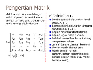 matrik dan determinan | PPT