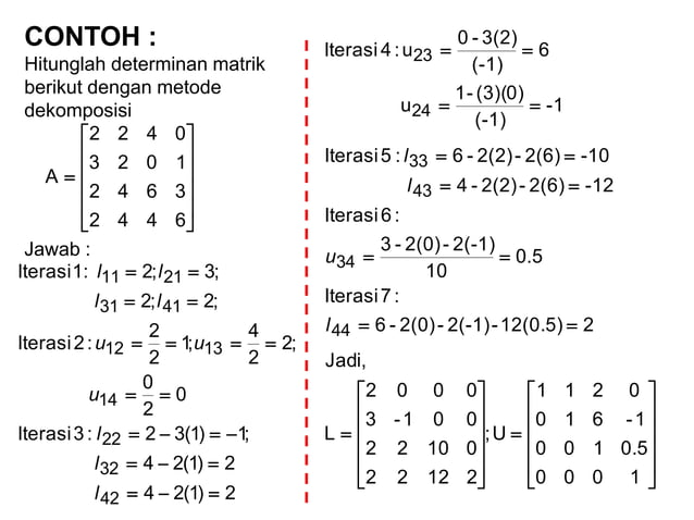 Modul 4 matrik dan determinan | PPTX