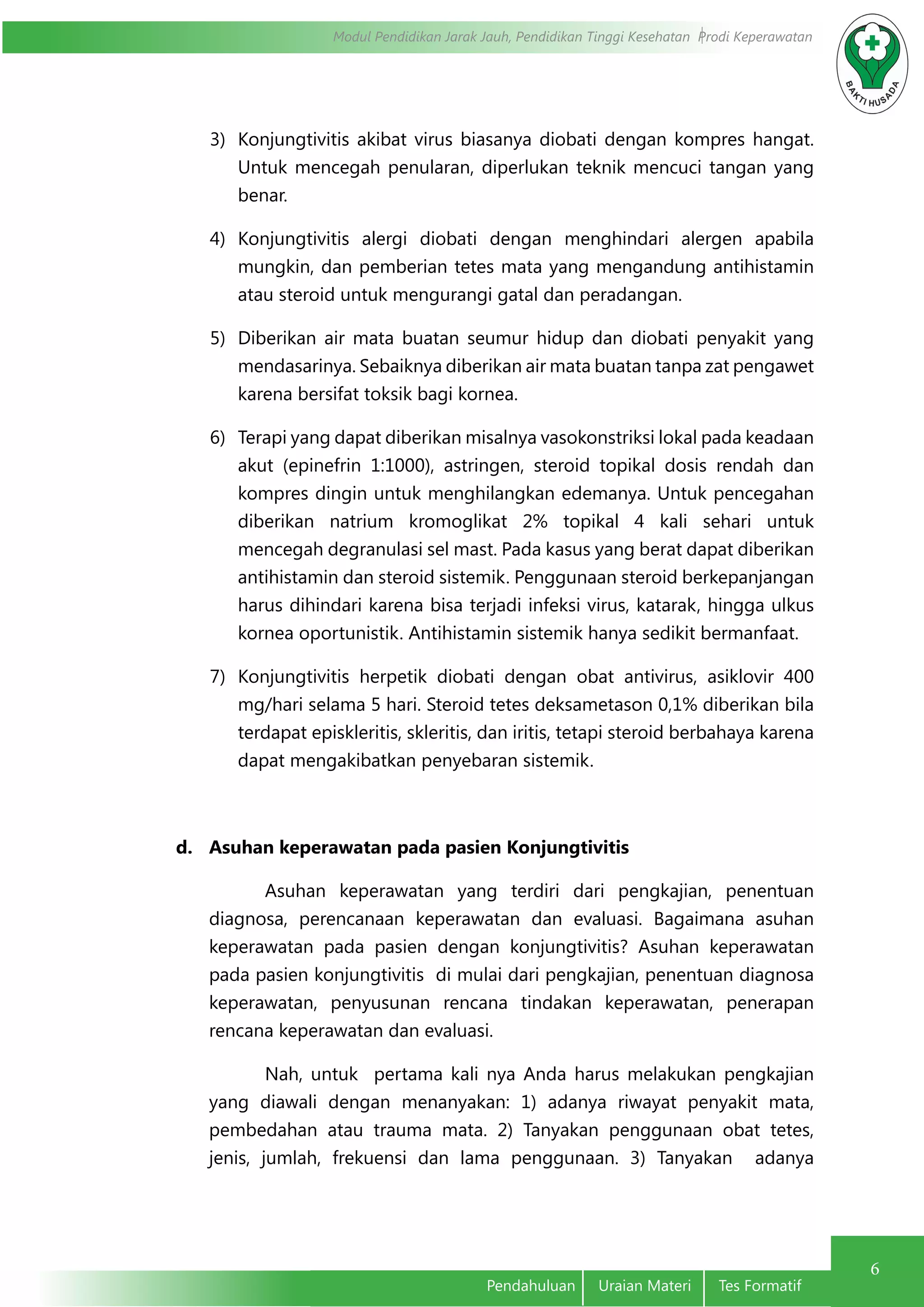 ASUHAN KEPERAWATAN PADA PASIEN DENGAN PERADANGAN PADA MATA ...