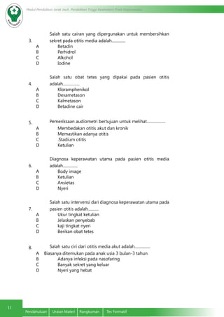 ASUHAN KEPERAWATAN PADA PASIEN DENGAN PERADANGAN PADA TELINGA (OTITIS ...