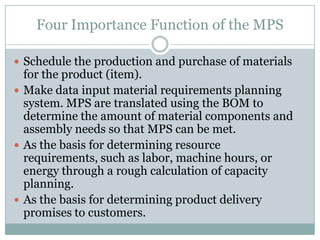 Aggregate Planning and RCCP | PPTX