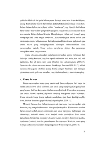 MODUL IV SENI BUDAYA KB 1: KONSEP SENI TEATER: UNSUR, JENIS, DAN ...