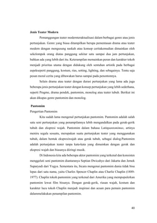 MODUL IV SENI BUDAYA KB 2: TEATER TRADISIONAL, MODERN, DAN KONTEMPORER | PDF