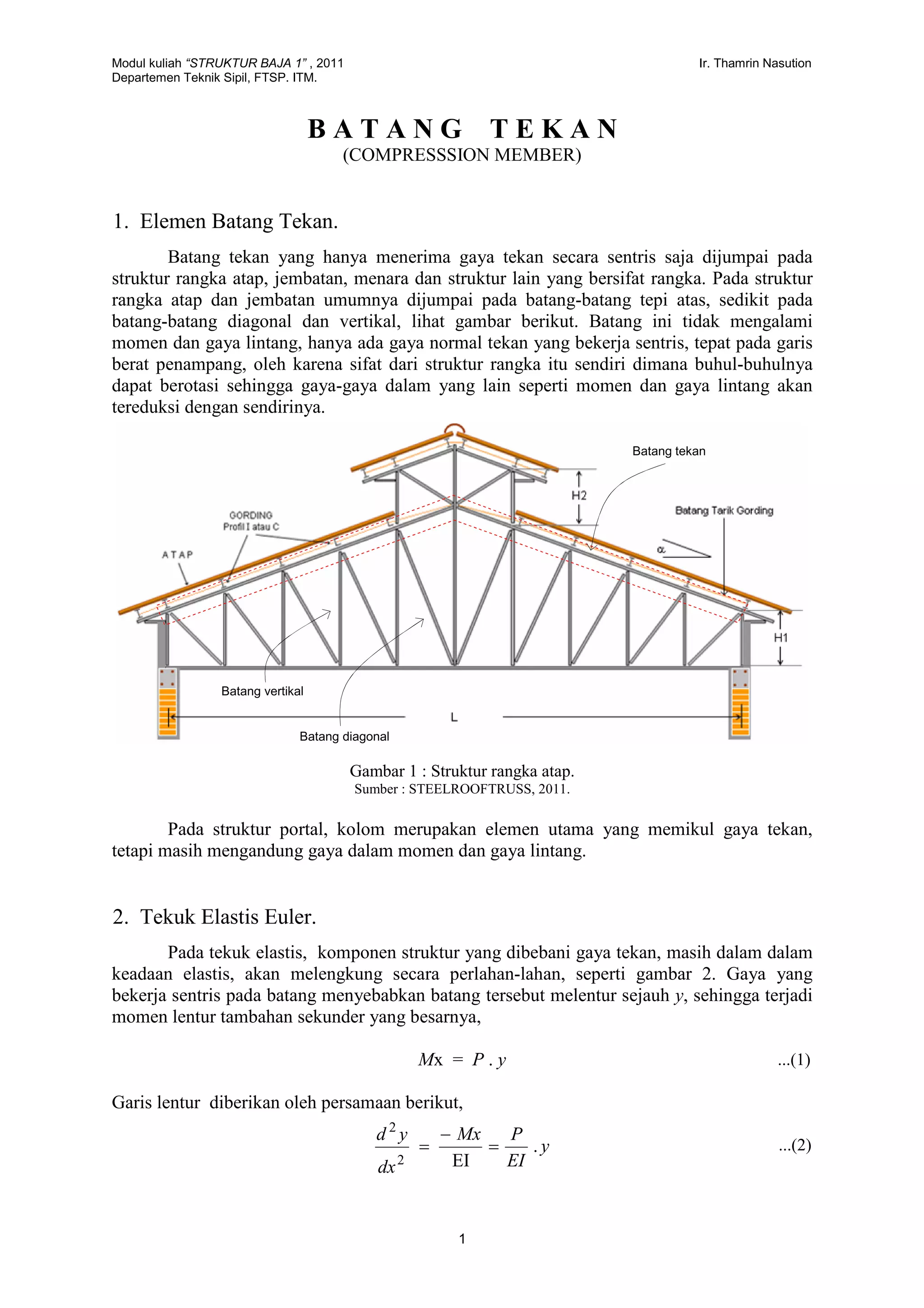 Modul 4 sesi 1 batang tekan | PDF