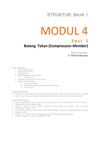 Modul 4 sesi 1 batang tekan | PDF