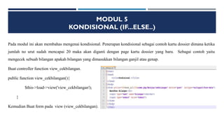Modul 5 Kondisional | PPT