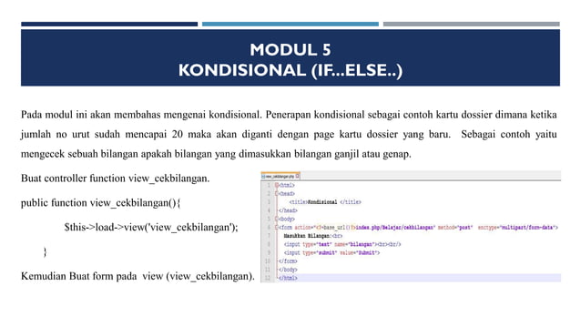 Modul 5 Kondisional | PPT