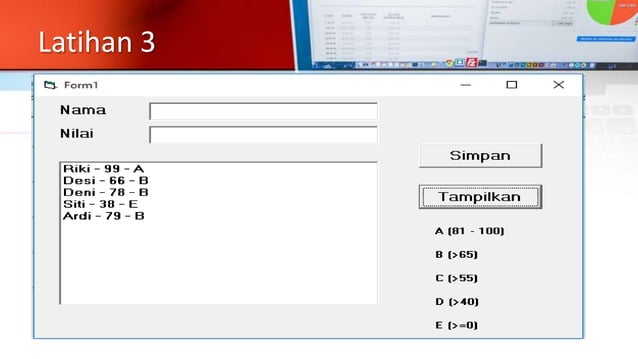 Modul 5 Array (Visual Basic) | PPTX