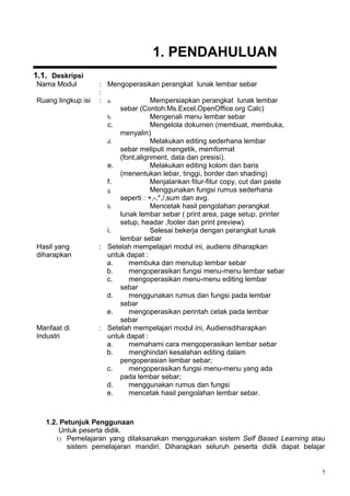Modul 5 lembar sebar | DOC