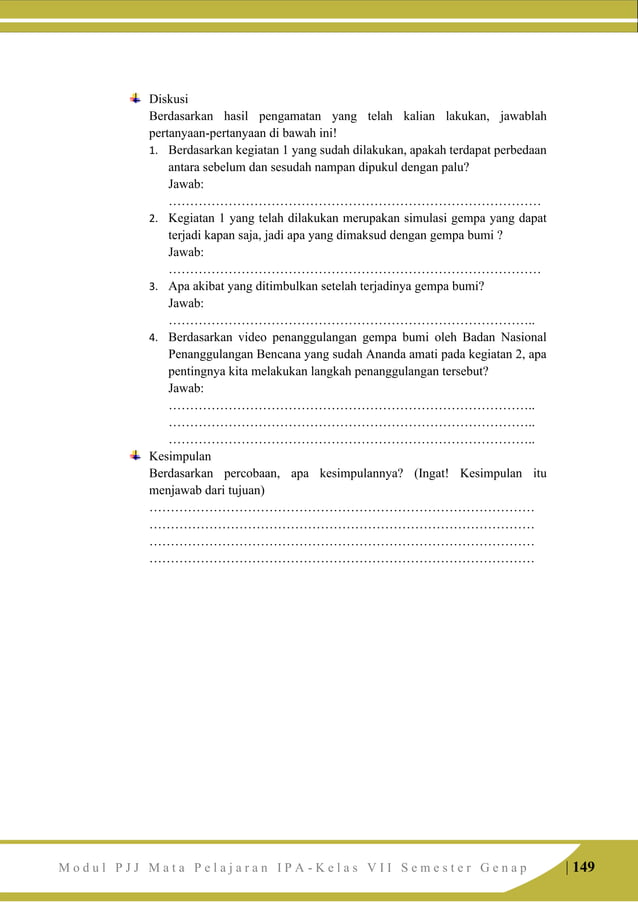 Modul 5 pembelajaran 2- aku dan bumiku | PDF