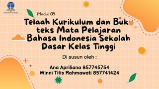 Modul 5- Pendidikan Bahasa Indonesia di SD.pptx