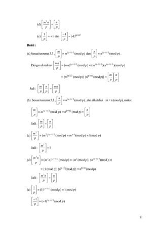 Modul 5 residu kuadratis | PDF