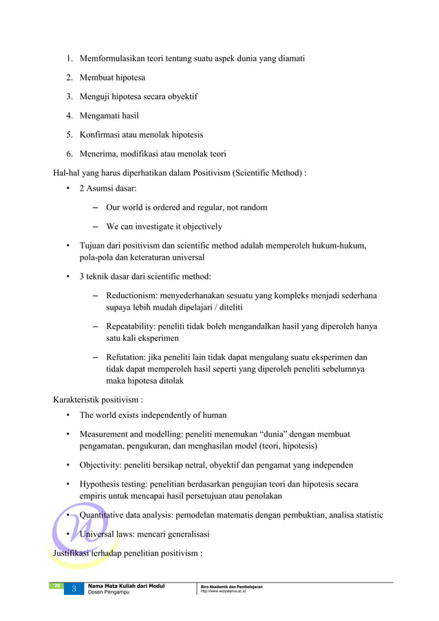 Kapita Selekta Applied Database : Modul 5 - Desain Penelitian | PDF