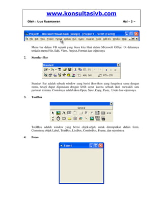 M odul 5 komponen dasar visual basic 2 | PDF