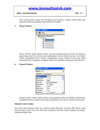 M odul 5 komponen dasar visual basic 2 | PDF