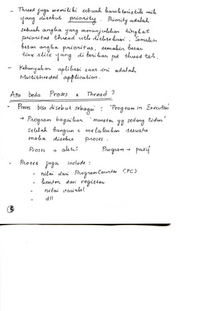 Modul SO : Review Process Thread | PDF