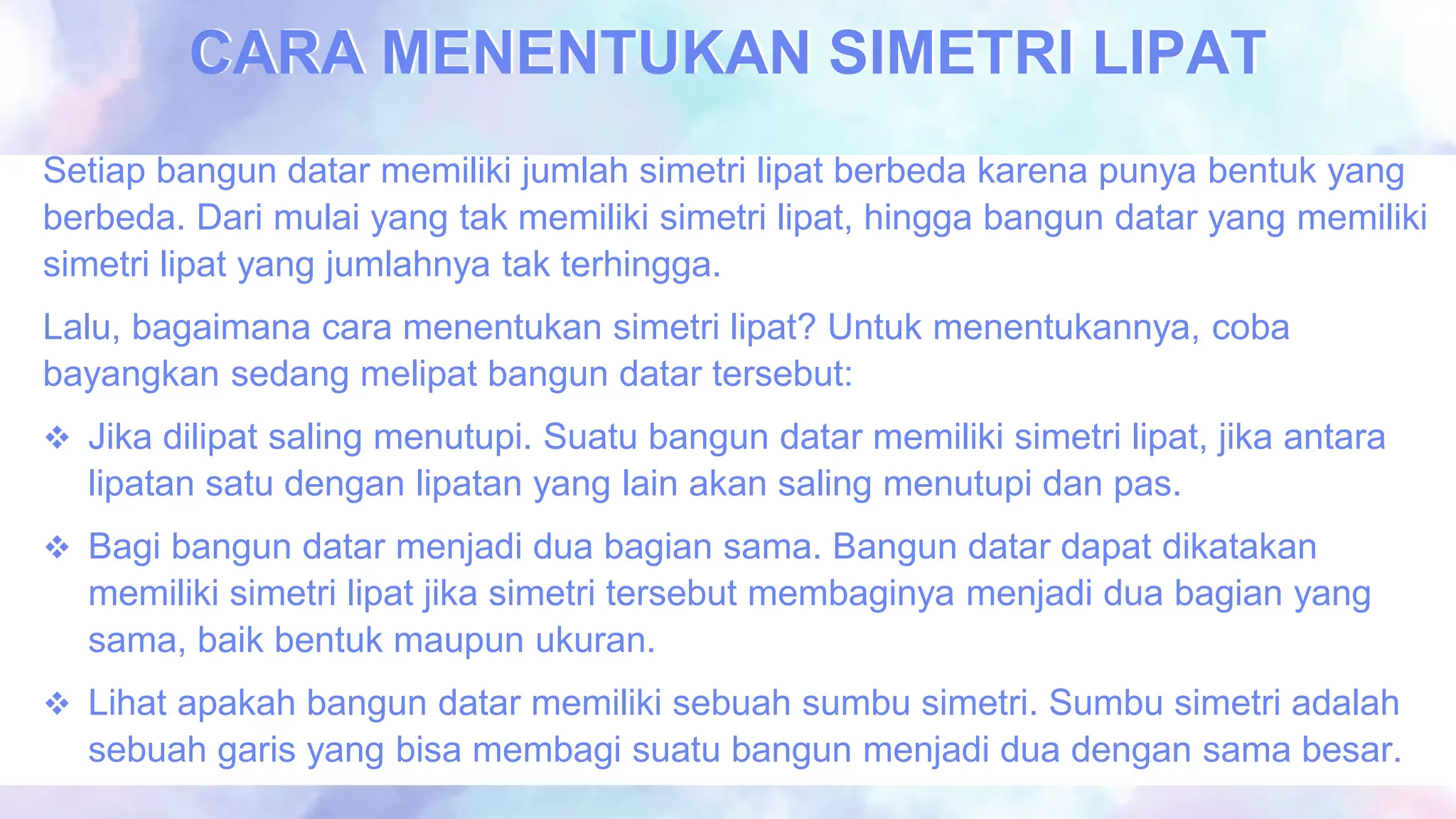 Modul 5 Simetri (simetri lipat, simetri putar) | PPTX