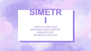 Modul 5 Simetri (simetri lipat, simetri putar) | PPTX