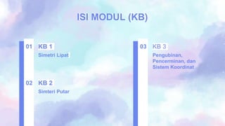 Modul 5 Simetri (simetri lipat, simetri putar) | PPTX